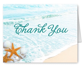Thank you card beach | Etsy