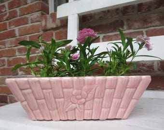 Pink planter | Etsy