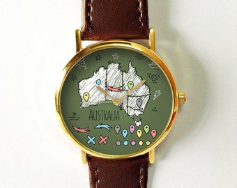 World map watch | Etsy