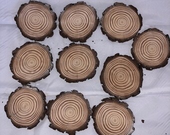 Natural wood slices | Etsy