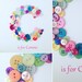 Button Art Initial Picture Button Letter Alphabet Art