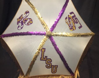 Second Line Umbrellas Custom Tumblers Greek by BipolarSnobCreates