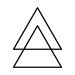 Double Triangle Temporary tattoo Set of 2