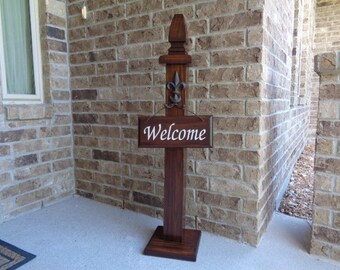 Outdoor welcome sign | Etsy
