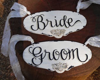 Bride and groom sign | Etsy