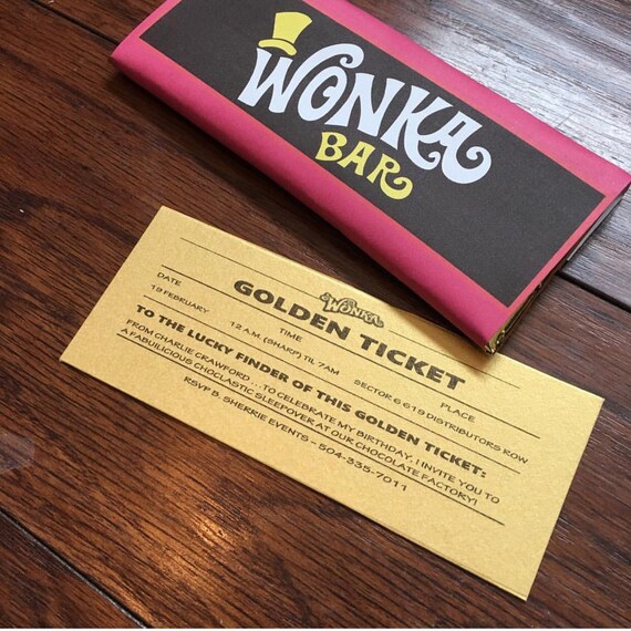 Willy Wonka Candy Wrappers