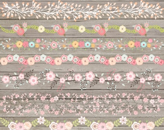 Digital Edging Sewing Stitches Digital Borders Instant