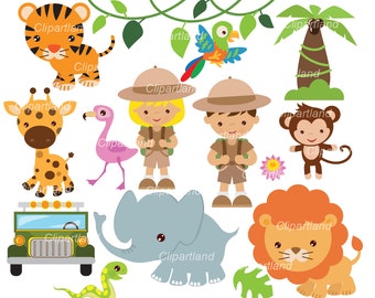 Jungle animal head clipart jungle animal clipart animal
