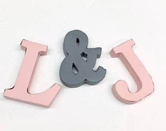 Small metal letters | Etsy