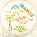 Dinosaurs Hand Embroidery Patterns dino pattern dinosaurs