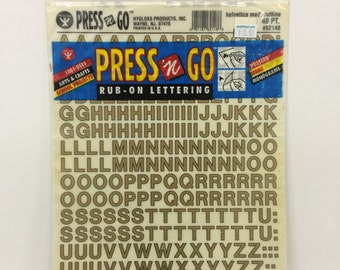 Rub on letters | Etsy