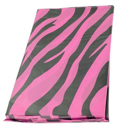 Zebra Plastic Table Covers 54-inch x 108-inch