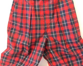 Tartan shorts | Etsy
