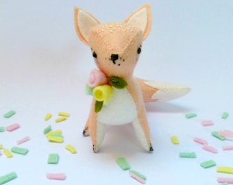 DIY Deer decorations. Pdf Sewing Pattern. DIY felt animal.