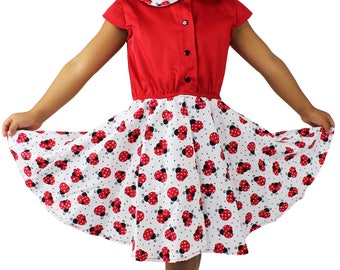 Ladybug dress | Etsy