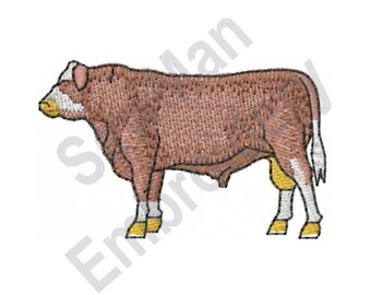 Cattle embroidery | Etsy