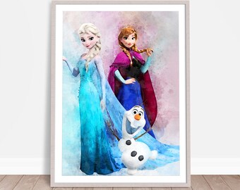 Frozen wall art | Etsy