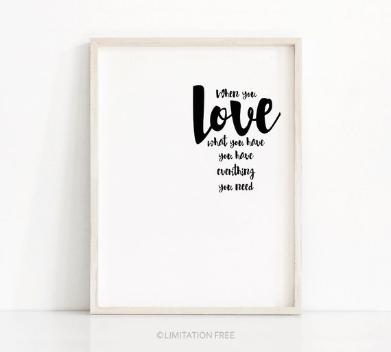 Instant Download Printable Art Wall Print Quote Digital