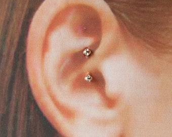 Daith Piercing Curved Internally Threaded Barbell..16g..8mm