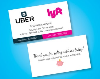 Uber business cards | Etsy