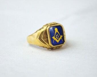 Antique masonic ring | Etsy