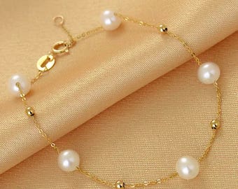 18k gold bracelet | Etsy