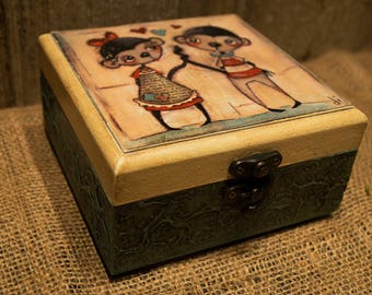 Decoupaged box | Etsy
