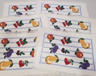 Fruit placemats | Etsy