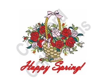 Floral Embroidery Boarder Machine Embroidery Spring Design