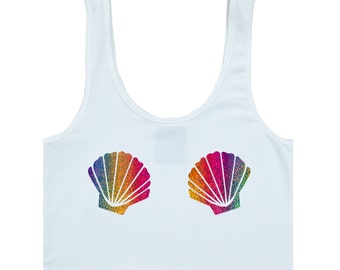 Rainbow crop top | Etsy