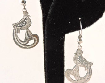 Peacock earrings | Etsy