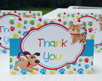 Laser Tag Thank You Note Printable Instant Download