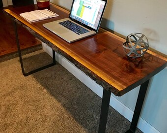 Live edge desk | Etsy