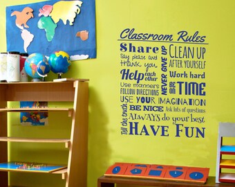 Classroom wall decal | Etsy