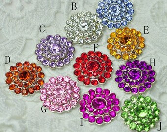 Rhinestone buttons | Etsy