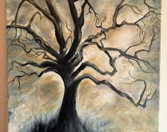 Vinyl Wall Decal Sticker Old Wise TREE 297A 72in Tall X 66in