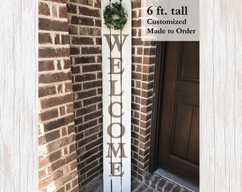 Tall welcome sign | Etsy