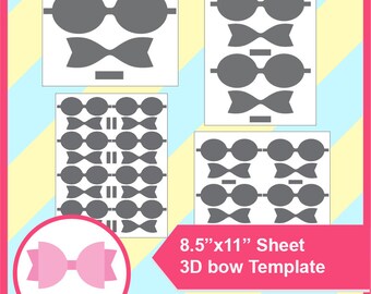 Bow template | Etsy