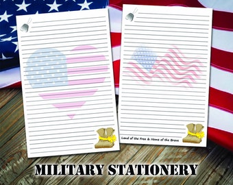 Printable lined letter writing paper. Simple black and white