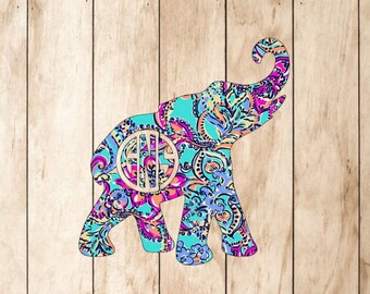 Elephant car decal | Etsy