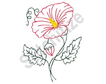 Hibiscus embroidery | Etsy