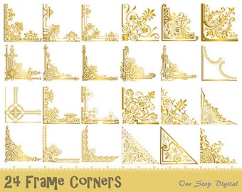 Corner clipart | Etsy