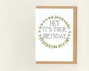 Rustic birthday card | Etsy