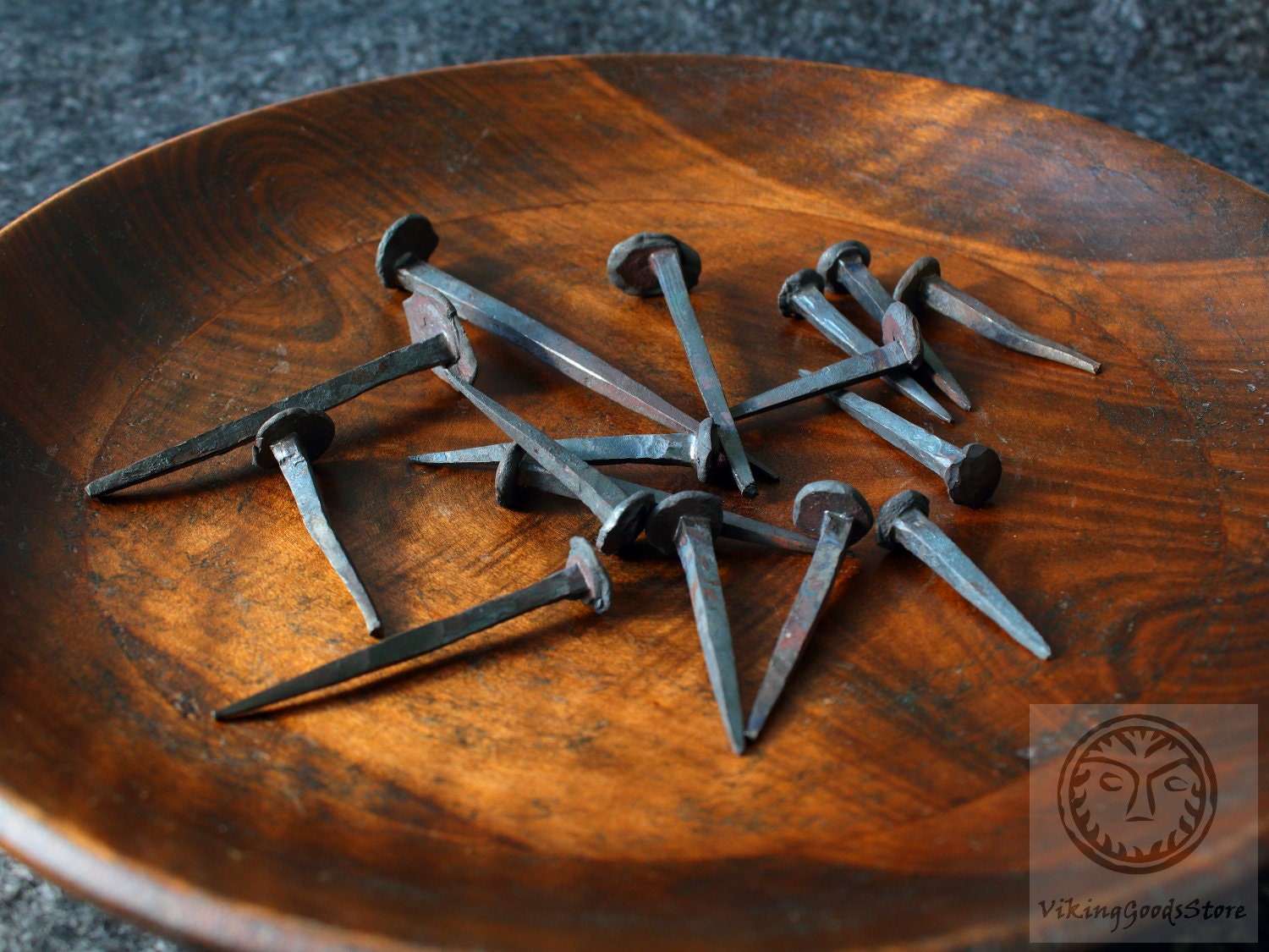 Hand forged nails Medieval rustic nails old nails Viking