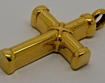 24k gold cross | Etsy