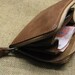 Genuine Leather wallet with lagre zipper-Men wallet-Money