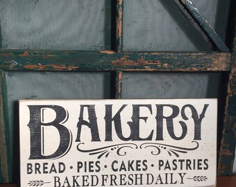 Baked goods sign | Etsy