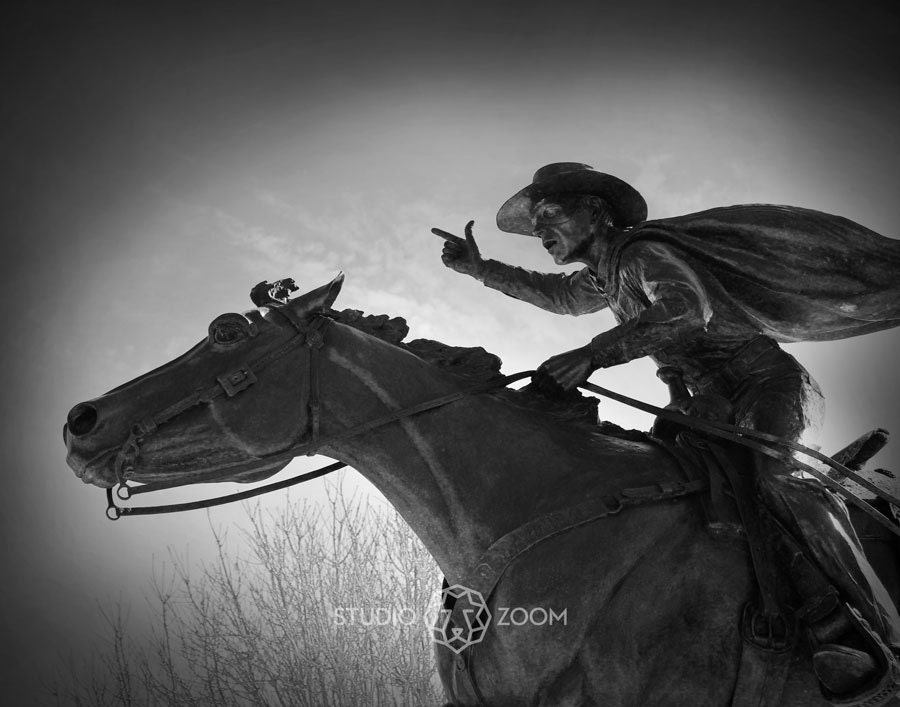 Texas Tech Masked Rider Black and White Wall Art TTU Campus