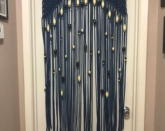 Macrame door curtain | Etsy
