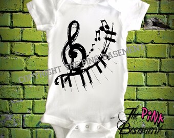Music baby clothes | Etsy